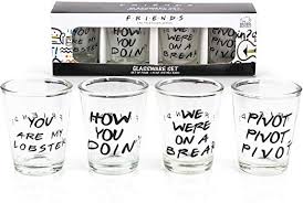 Friends: Quotes Shot Glasses – The Comedy Shop